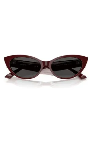JIMMY CHOO 55mm Cat Eye Sunglasses - Red