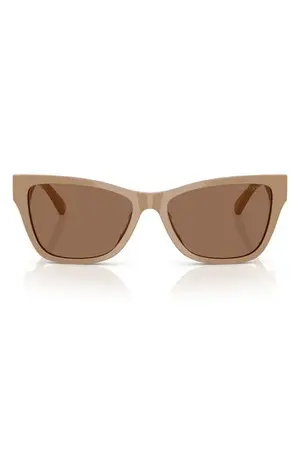 JIMMY CHOO Jimmy Choo 55mm Pillow Sunglasses Brown