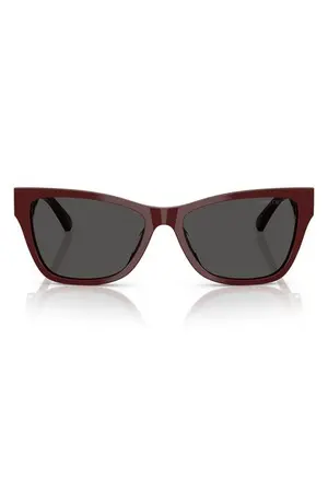 JIMMY CHOO 55mm Pillow Sunglasses - Red
