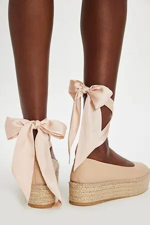Free People Starboard Wrap Espadrilles - Light Tan