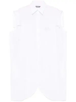 Moschino Shirt Mini Dress - White