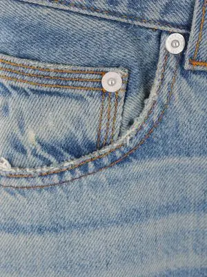 HAIKURE Logo Patch Straight Jeans - Blue
