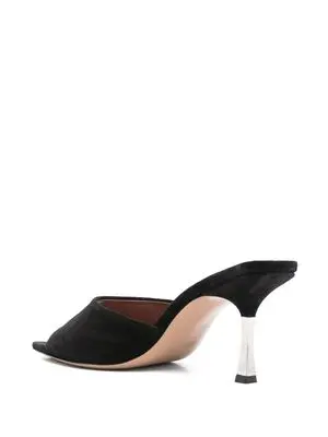 Paris Texas 75mm Lorena Mules - Black