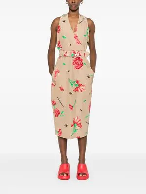 Moschino Belted Midi Dress