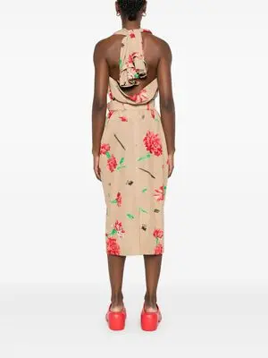 Moschino Belted Midi Dress