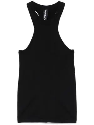 ANDREĀDAMO Fine Ribbed Tank Top - Black