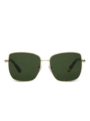 Burberry Square-frame Sunglasses - Gold
