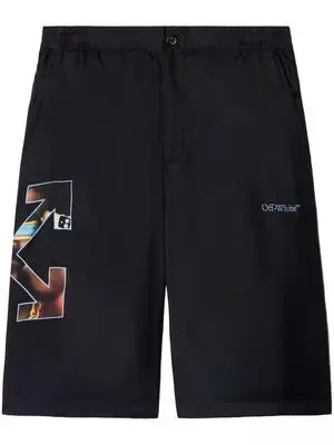 Off-White Barber Arrow Shorts - Black