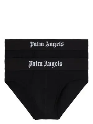 Palm Angels Logo Briefs - Black