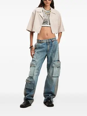Palm Angels Logo Cropped Shirt