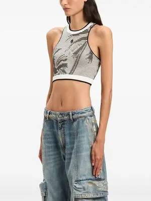 Palm Angels Jacquard Cropped Top