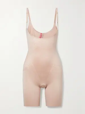 Spanx Spanxshape Invisible Open-bust Bodysuit - Neutrals