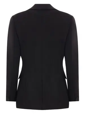 Roberto Cavalli Single-breasted Cady-texture Blazer