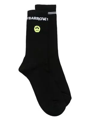 BARROW Stripe-detail Socks - Black