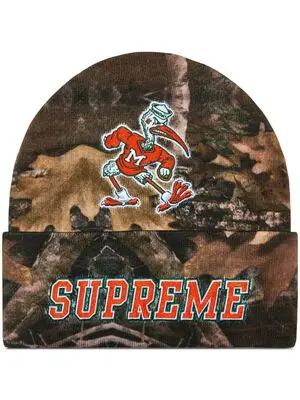 Supreme Mitchell & Ness Ncaa University Of Miami Beanie - Green