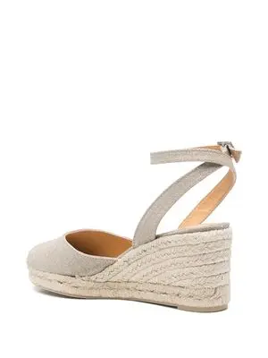 CastaÑer 80mm Cybil Espadrilles - Silver