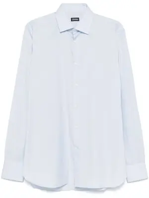 Zegna Poplin Shirt - Blue
