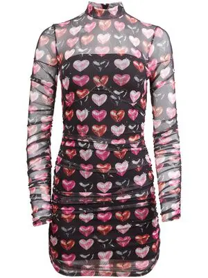FLEUR DU MAL Heartbreaker Mini Dress - Black