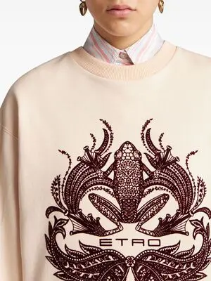 Etro Flocked-print Sweatshirt