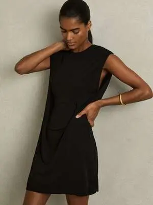 REISS Chelsea Corset Mini Dress - Black