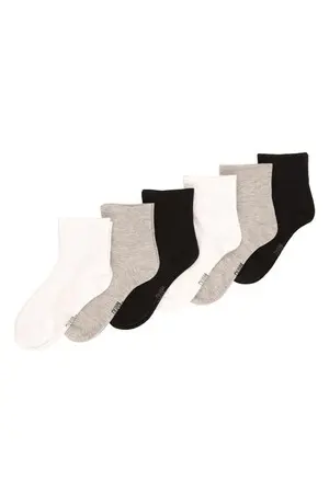 Felina 6-pack Ankle Socks - Black/ Heather/ White