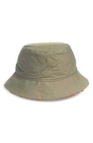 JORDAN Apex Winter Fleece Lined Bucket Hat - Medium Olive/ Archaeo Brown
