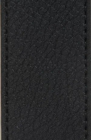 Valentino Garavani Vlogo Buckle Leather Belt - Black