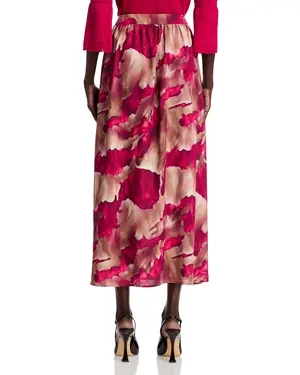 Misook Printed Maxi Skirt