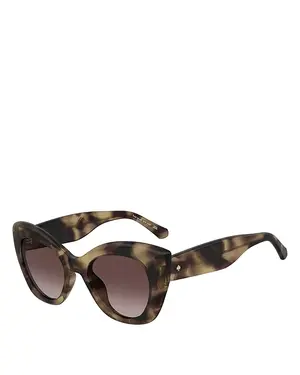 Kate Spade New York Dominica Cat Eye Sunglasses, 50mm - Havana