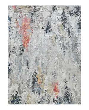 EXQUISITE RUGS Floor Art 5499 Area Rug, 4' X 6 - Silver/green