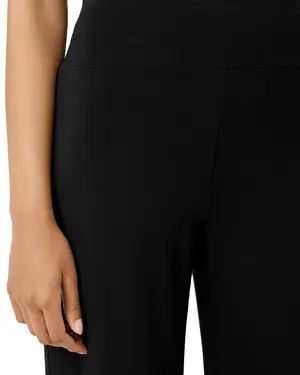 Eileen Fisher High-waisted Wide Leg Trousers - Black