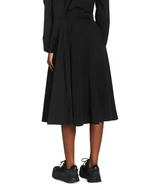Moncler Belted A-line Skirt - Black