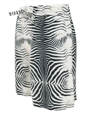 Roberto Cavalli Zebra-print Shorts