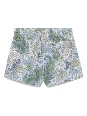 Etro Leaf-print Swim Shorts