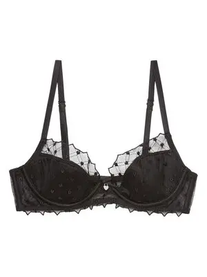 Fleur Du Mal Love Lock Bra - Black