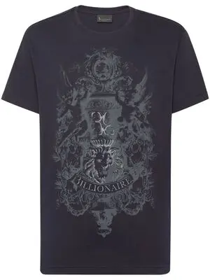BILLIONAIRE Logo-print T-shirt - Blue
