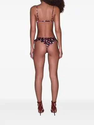 FLEUR DU MAL Luxe Flutter Thong - Black