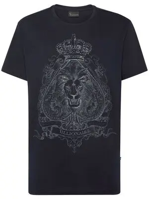 BILLIONAIRE Logo-print T-shirt - Blue