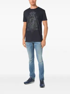 BILLIONAIRE Logo-print T-shirt - Blue