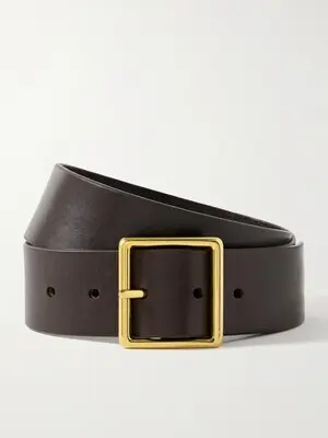 NILI LOTAN Marcela Leather Belt - Brown