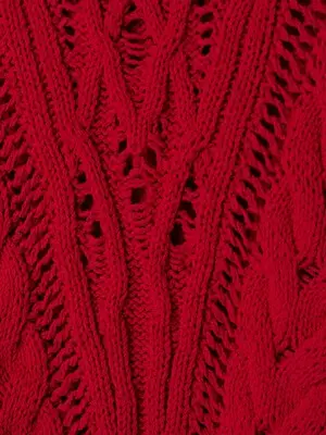 MARANT ETOILE Lenza Open-knit Cotton-blend Sweater