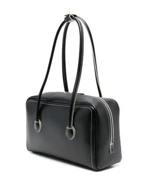 MARGESHERWOOD Soft Boston Shoulder Bag - Black