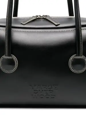 MARGESHERWOOD Soft Boston Shoulder Bag - Black