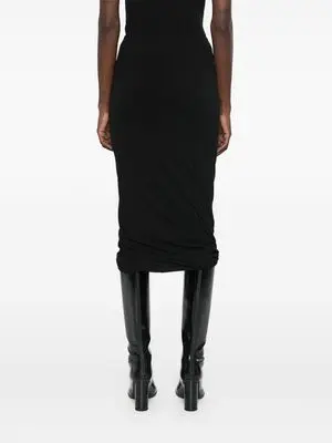 JIL SANDER Crepe Midi Skirt