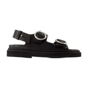 AMI Paris Fussbet Sandals - Black