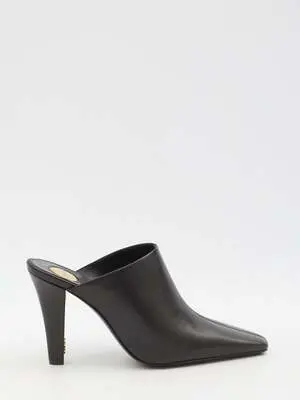 Saint Laurent Square Toe Mules Clogs For Women