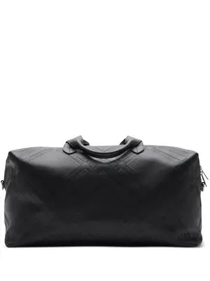 Burberry Embossed-check Holdall - Black