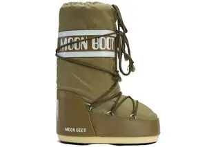Moon Boot Icon Nylon Boots Khaki
