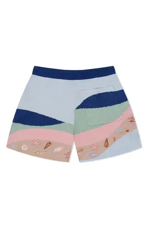MAVRANS Beach House Jacquard Sweater Shorts