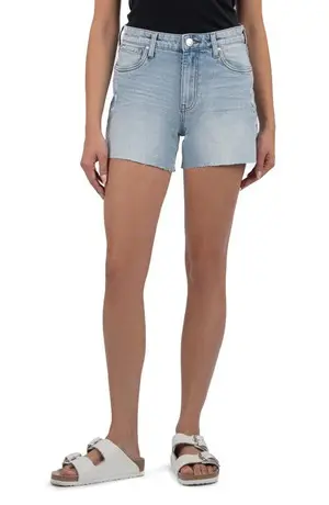 Kut From The Kloth Raw Edge Hem Shorts For Women